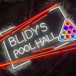 Pool Hall Neon Sign, Pool Hall Led Sign, Billiards Neon Signs ...