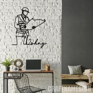 Custom Architect Metal Wall Art LED Light, Personalized Architect Name ...