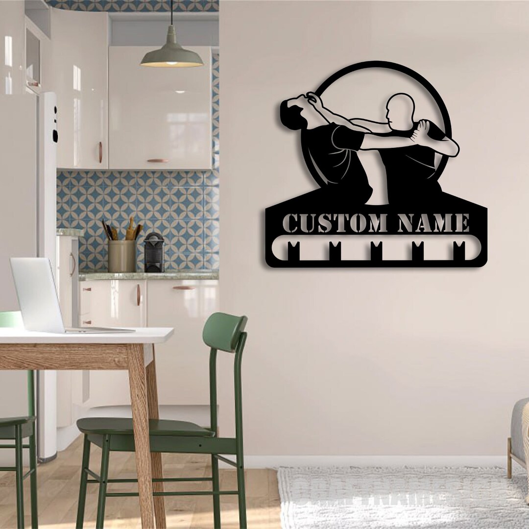 Custom Metal Krav Maga Lover Medal Hanger Led Light, Krav Maga Medal ...