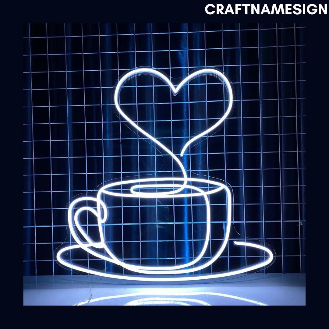 Coffee Neon Sign, Coffee Led Sign, Custom Neon Sign, Coffee Shop Wall ...