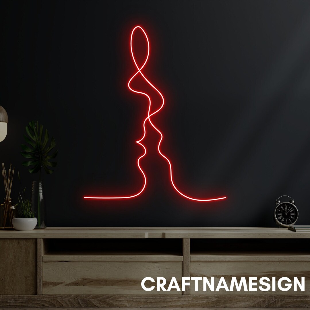 Couple Kissing Led Sign, Couple Neon Sign, Custom Neon Sign, Wedding ...