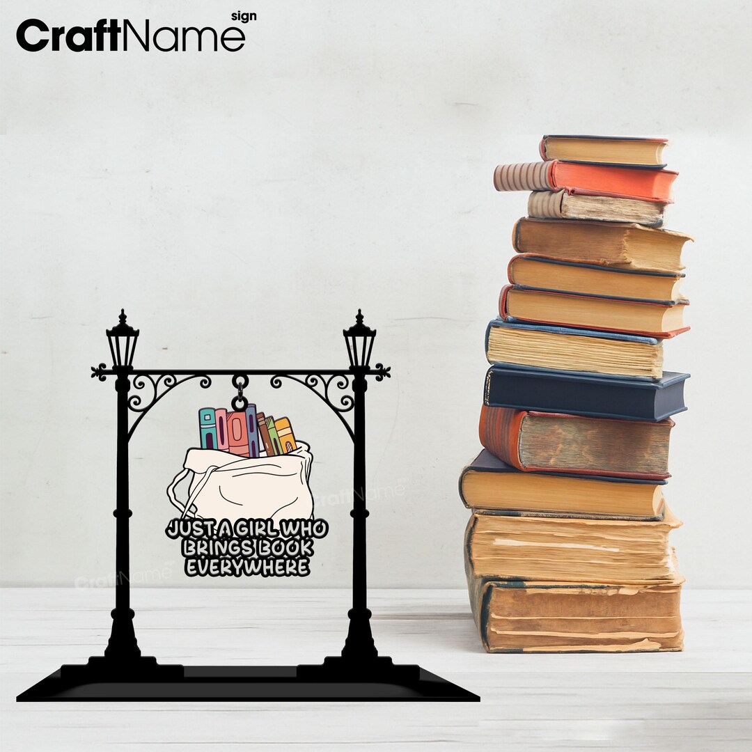 Metal Library Signpost, Mini Signpost Book Nook or Reading Corner Decor ...