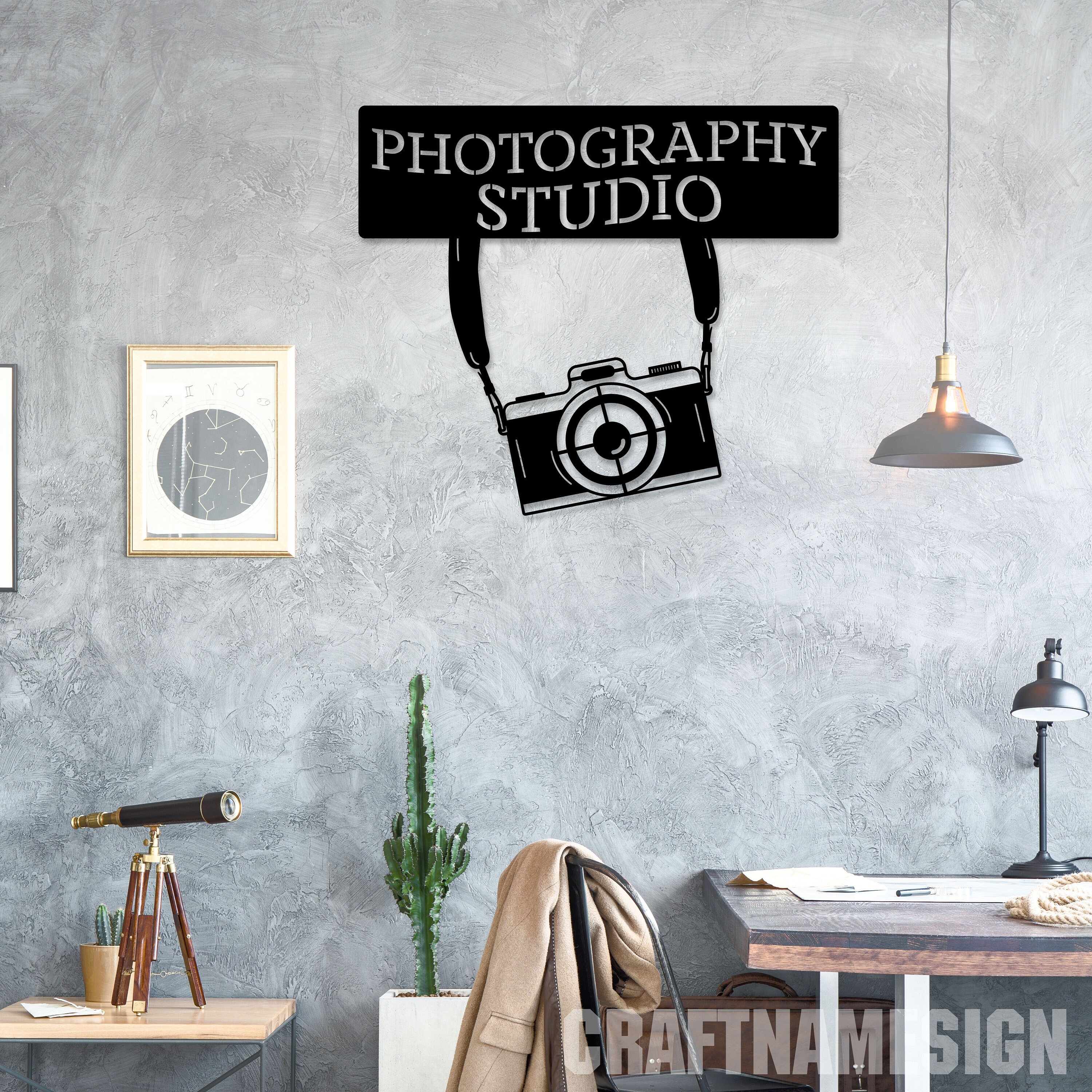 Personalized Photographer Metal Sign,custom Camera Sign, Camera Wall ...