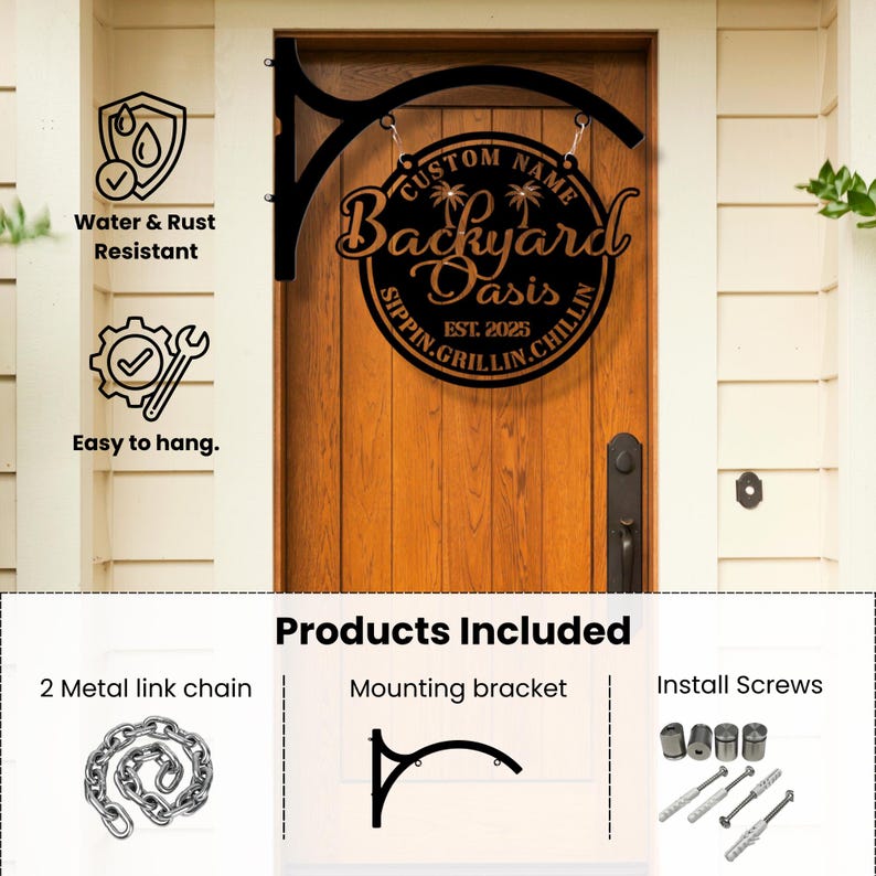 Custom Butcher Shop Outdoor Metal Wall Hanging, Cow Chicken Meat Shop ...