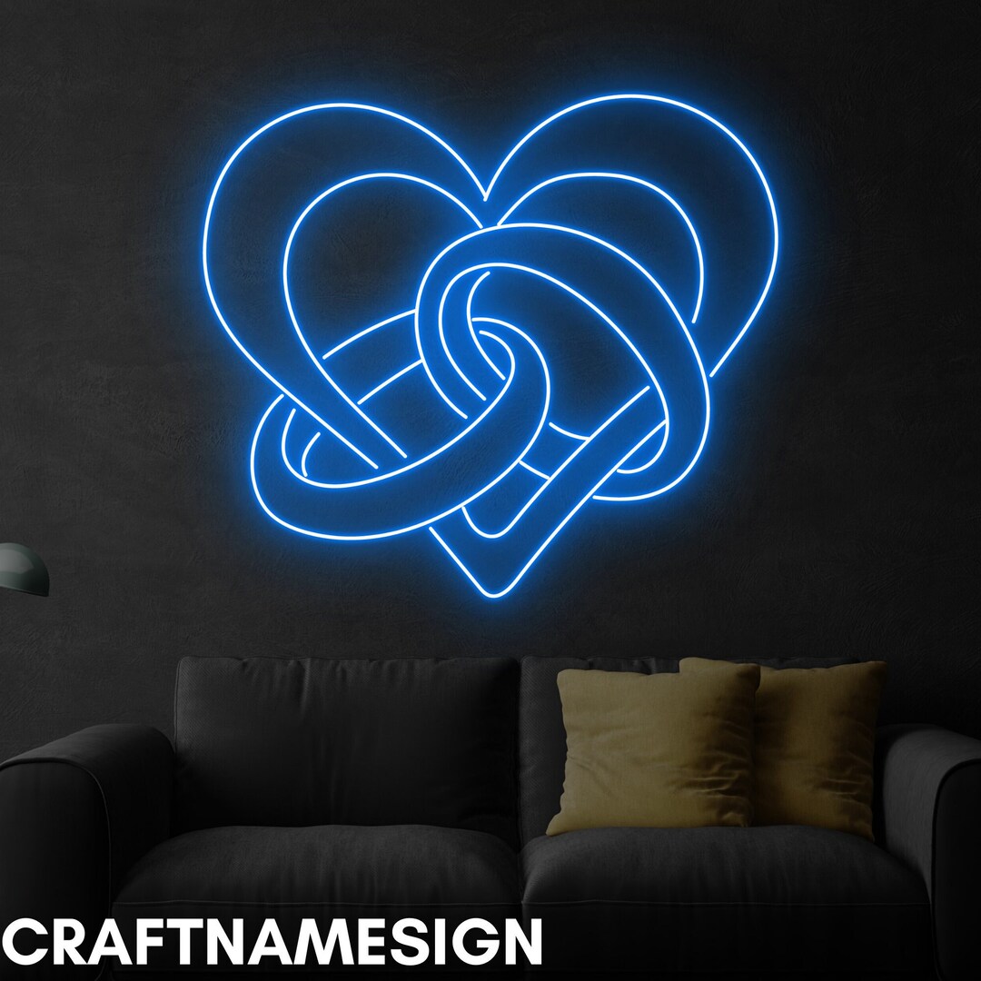 Heart Ring Neon Sign, Heart Ring Led Sign, Custom Neon Sign, Wedding ...