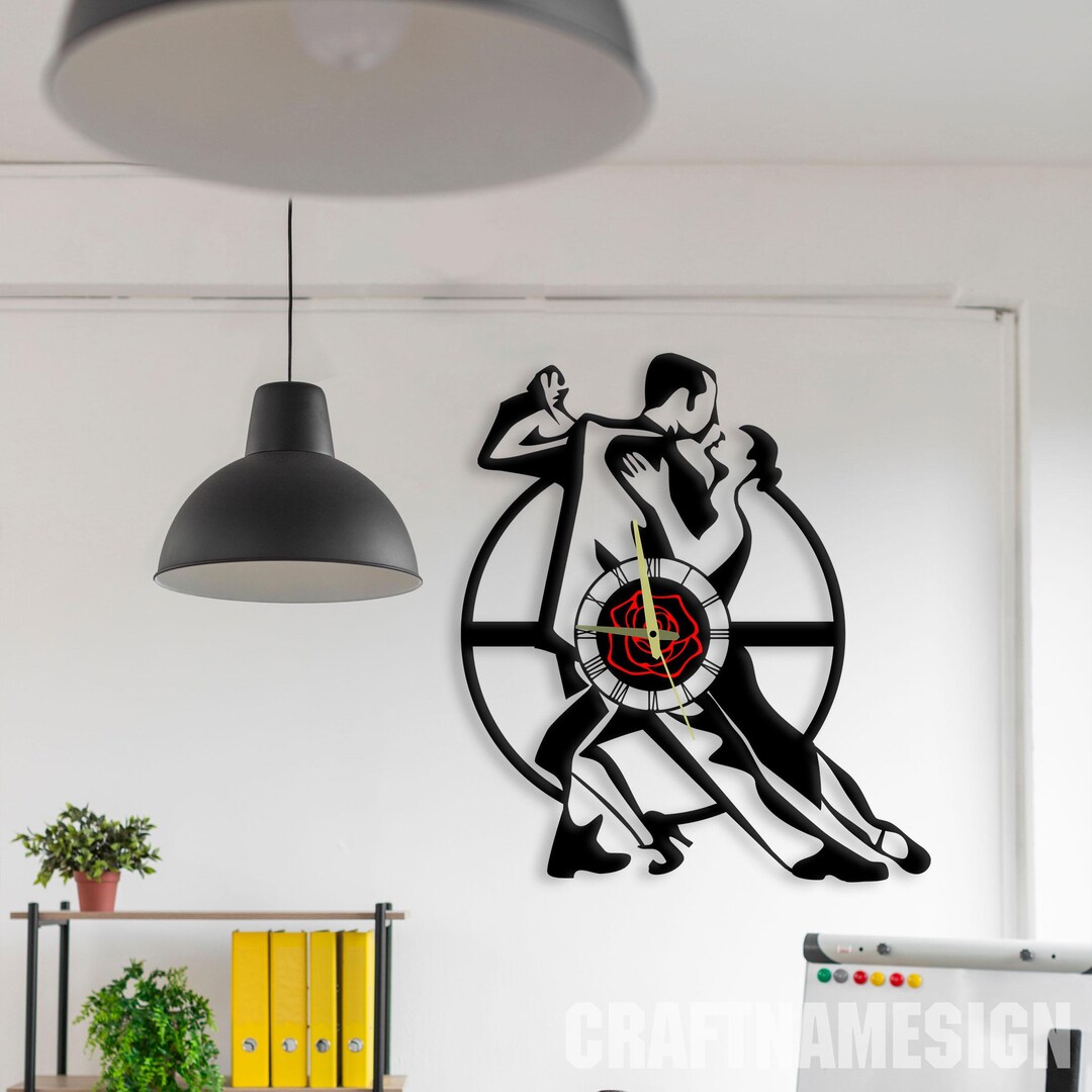 Tango Dancing Metal Wall Clock, Wall Clock Unique for Home Decor and ...