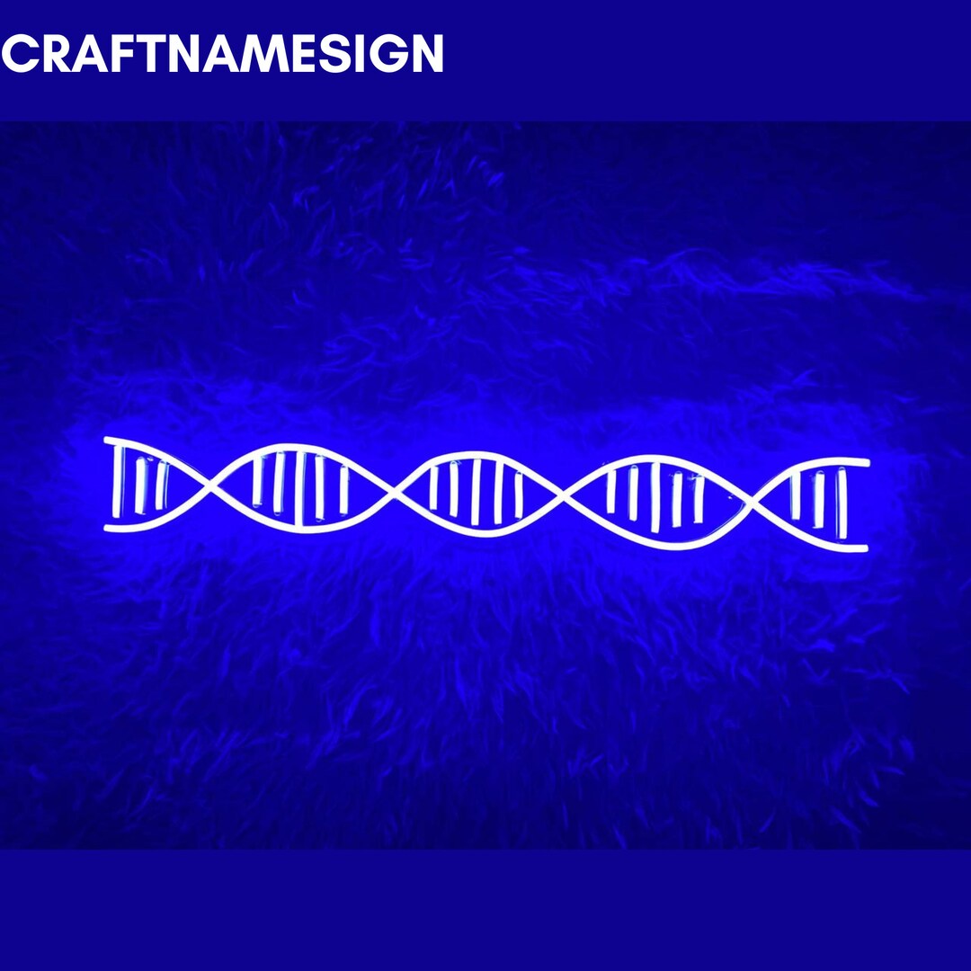 DNA Chain Neon Sign, DNA Chain Scientist Lab Led Sign, Custom Neon Sign ...