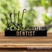 Custom Dentist Wooden Desk Name Plate, Dentist Metal Nameplate for Desk ...