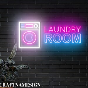 Laundry Room Neon Sign, Dry Cleaning Service Led Sign, Custom Neon Sign ...