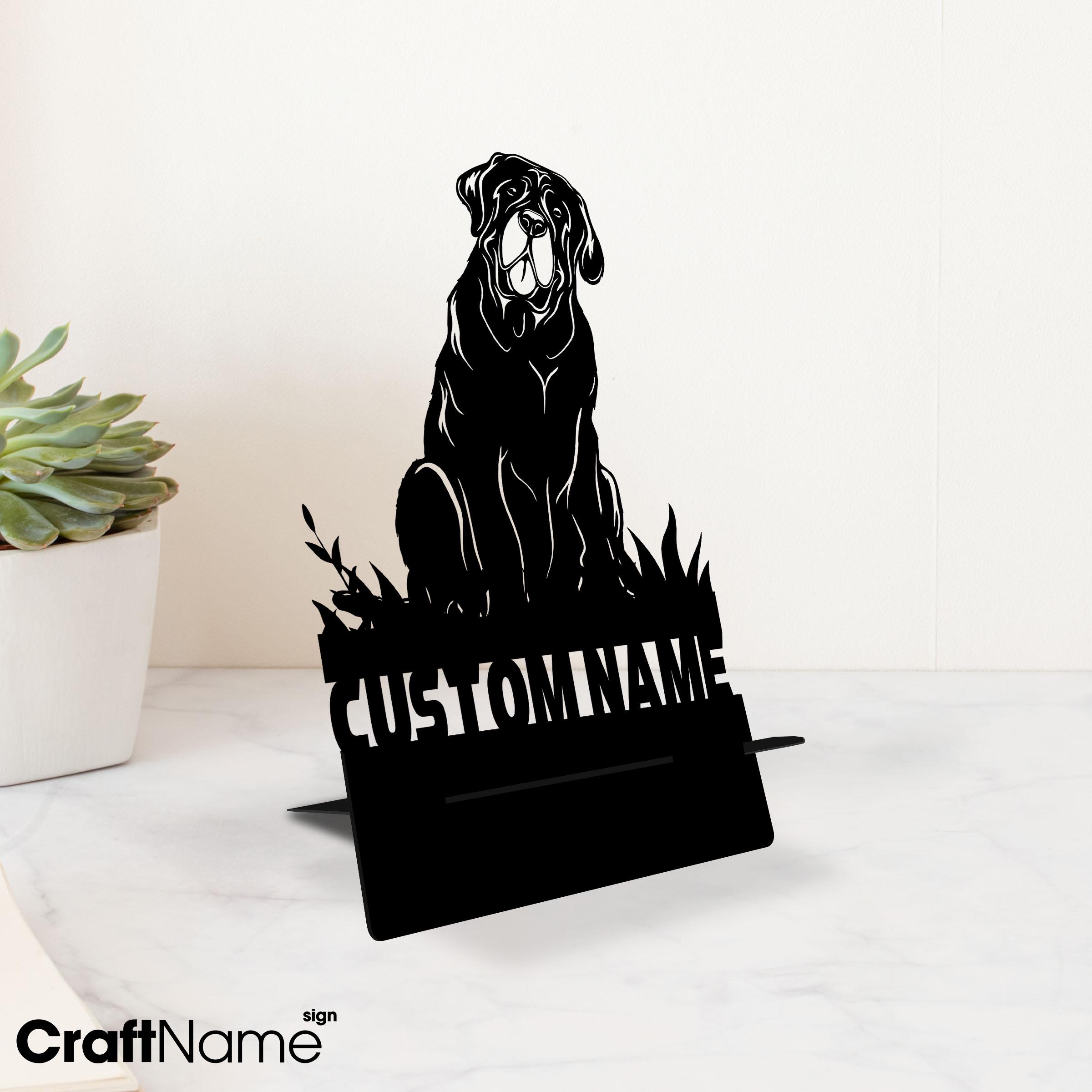 Custom English Mastiff Dog Metal Cell Phone Desk Holder, Mastiff Dog ...