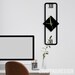 Metal Rectangle Minimalist Large Wall Clock, Wall Clock Modern for Home ...