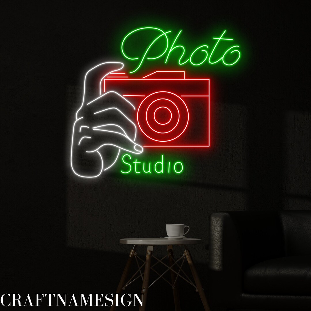 Photo Studio Neon Sign, Photo Studio Led Sign, Custom Neon Sign ...