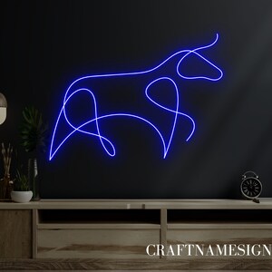 Buffalo Neon Sign, Buffalo Line Led Sign, Custom Neon Sign, Buffalo ...