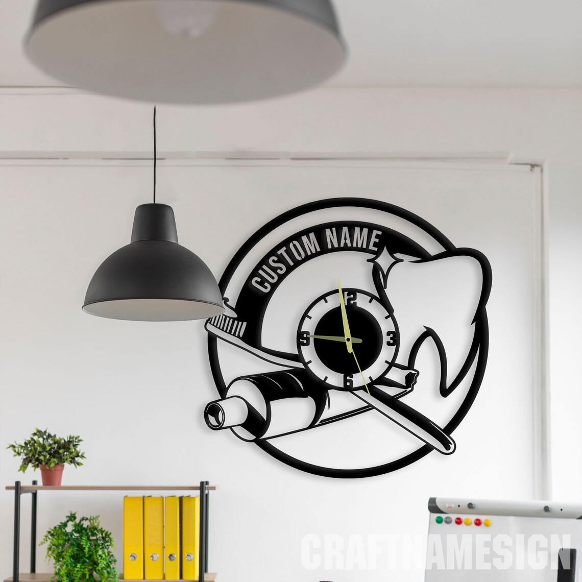 Custom Dental Hygiene Metal Wall Clock, Wall Clock Unique for Home ...