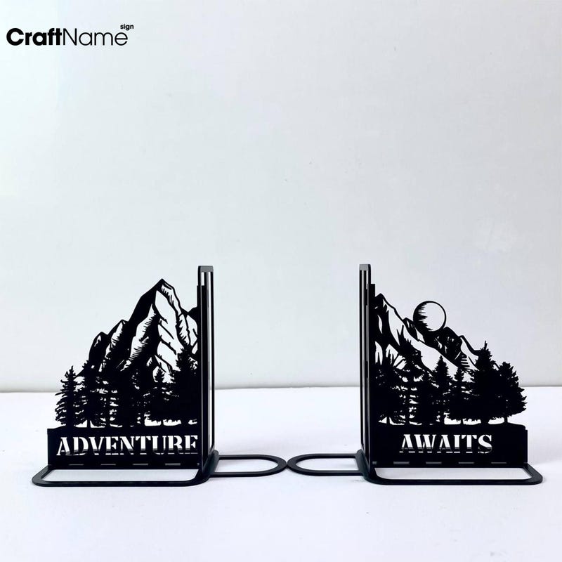Mountain Bookends - Etsy
