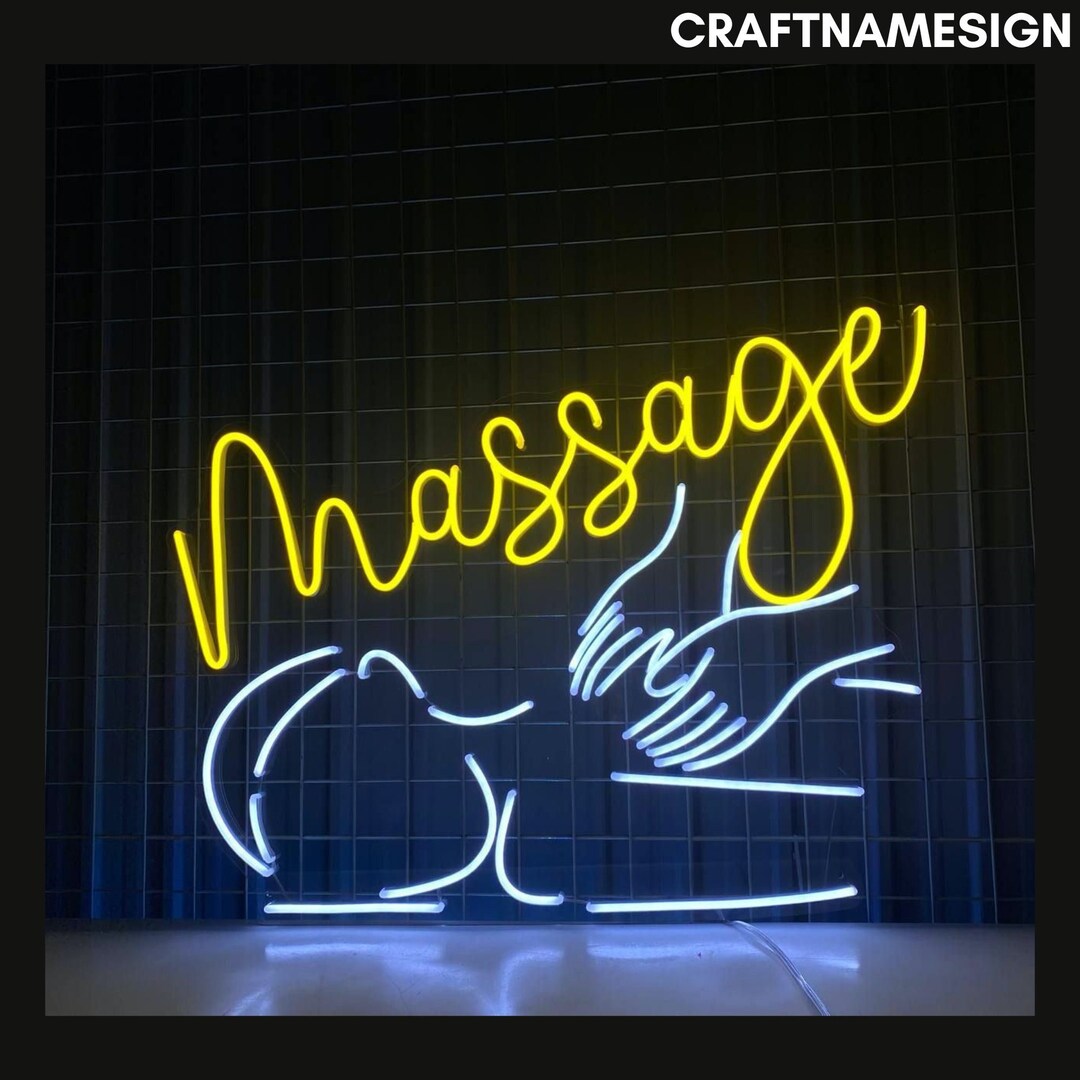 Body Massage Neon Sign, Body Massage Led Sign, Custom Neon Sign, Body ...