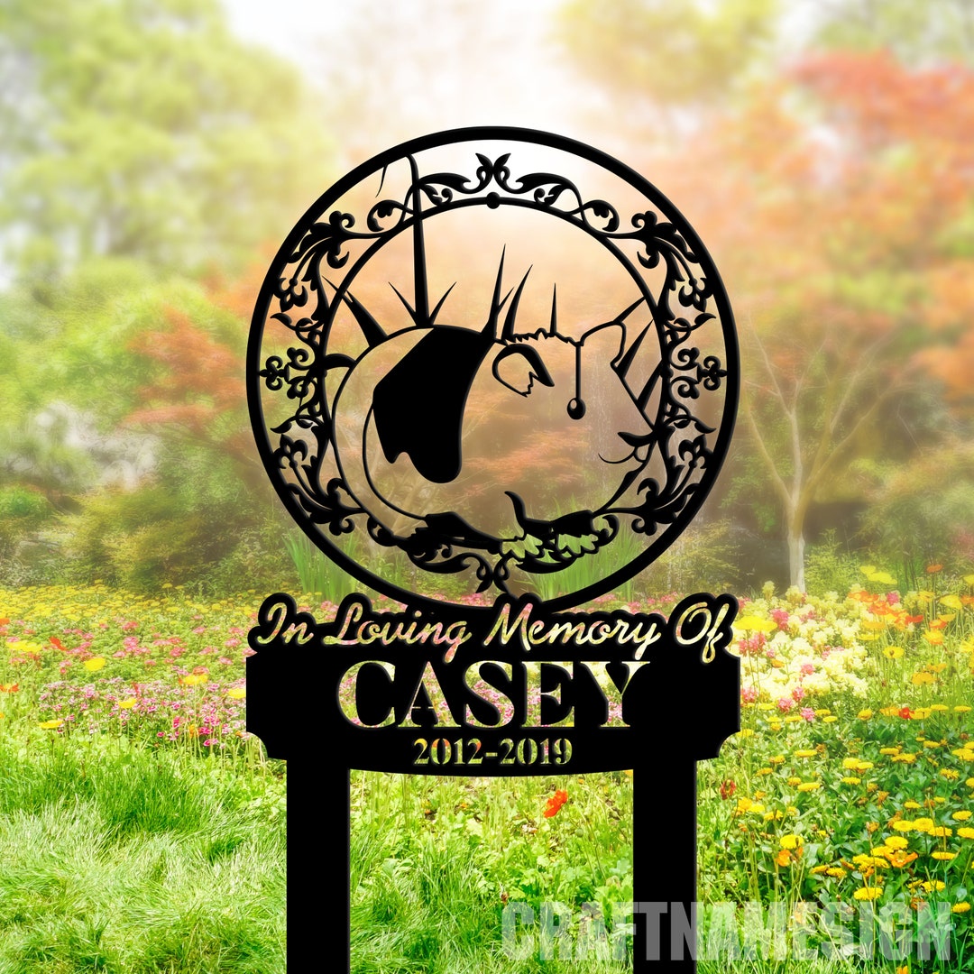 Personalized Guinea Pig Memorial Garden Stake, Memorial Plaque With ...