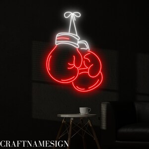 Boxing Gloves Led Sign, Boxing Neon Sign, Custom Neon Sign, Boxing Shop ...