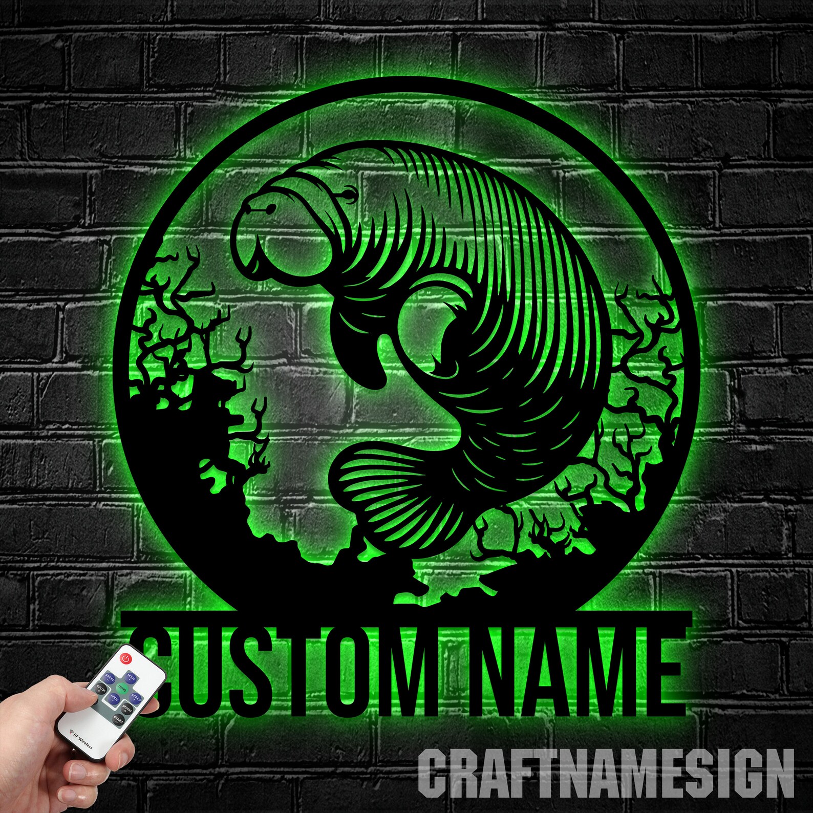 Custom Manatee Metal Sign, Manatee Metal LED Decor, Personalized ...