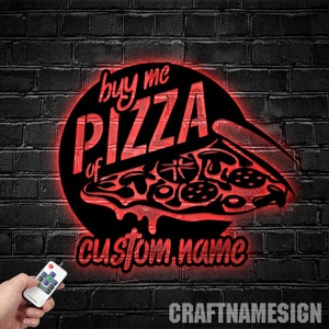Custom Pizzeria Sign, Pizza Sign, Shop Sign, Kitchen Decor ...