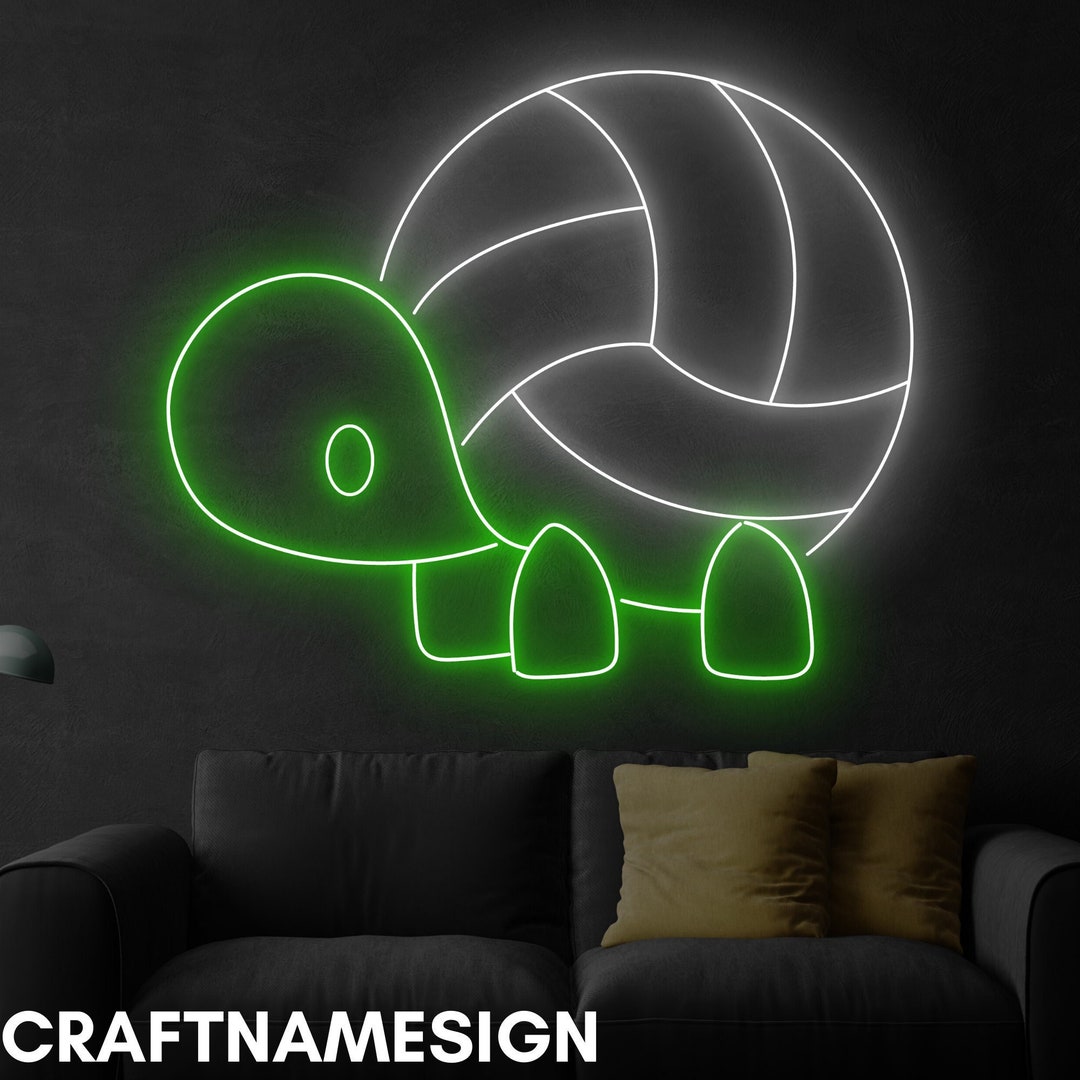Volleyball Neon Sign, Volleyball Led Sign, Custom Neon Sign, Sport Shop ...