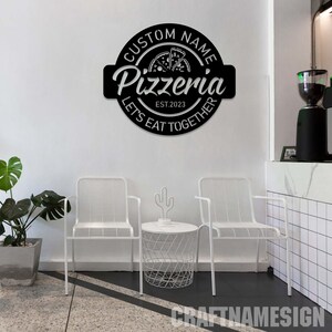 Custom Pizzeria Sign, Pizza Sign, Shop Sign, Kitchen Decor ...