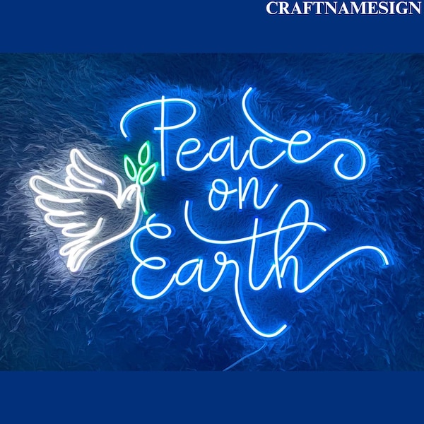 Peace on Earth Neon Sign - Etsy