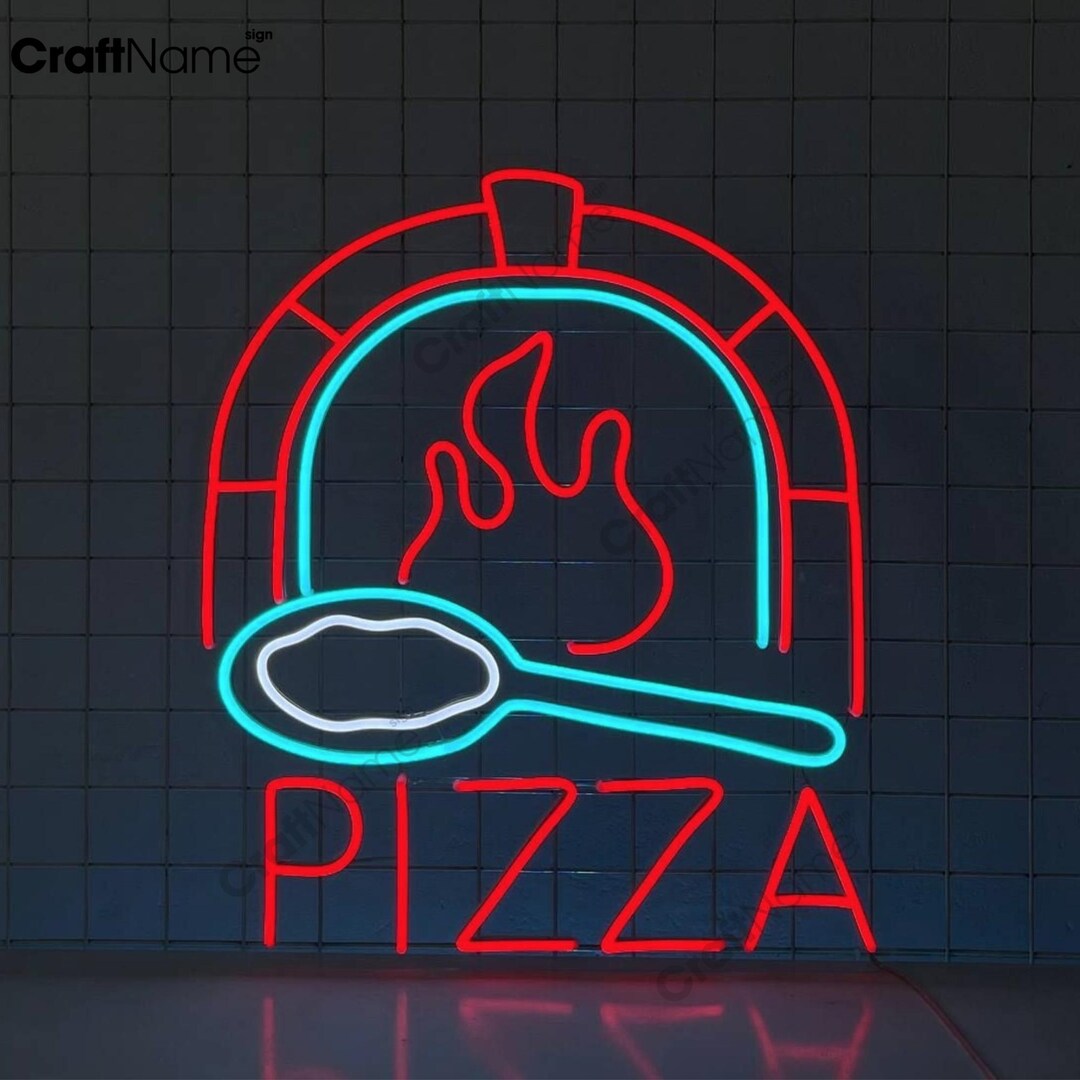 Pizza Baking Neon Sign, Pizza Fast Food Led Sign, Custom Neon Sign ...