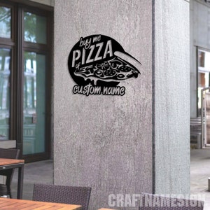 Custom Pizzeria Sign, Pizza Sign, Shop Sign, Kitchen Decor ...