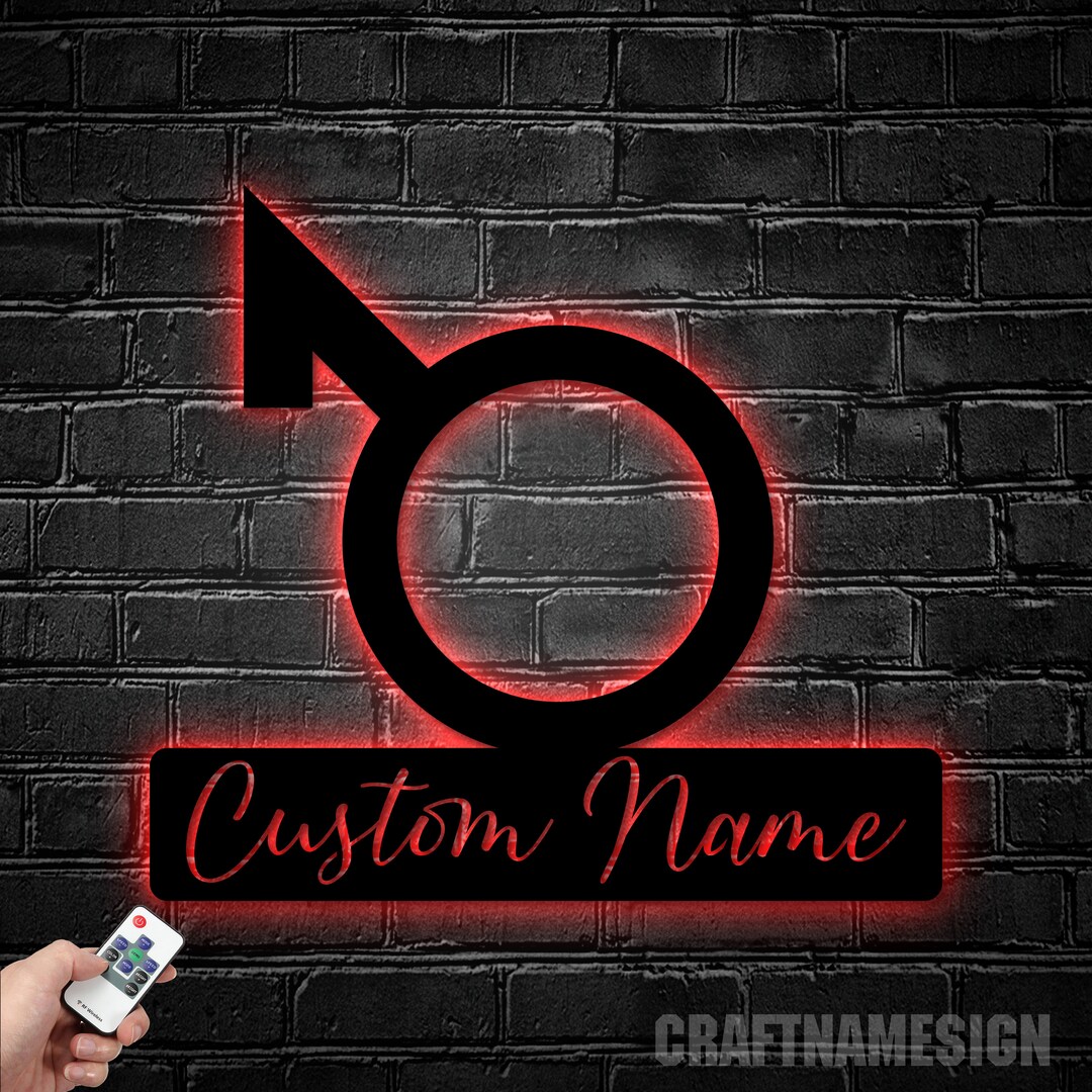 Personalized Demiboy Symbols Metal Sign Wedding Sign, LGBT Couple Metal ...