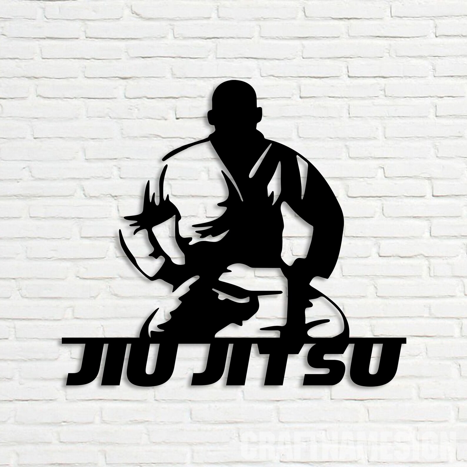 Personalized Brazilian Jiu Jitsu Metal Wall Art LED Light, Custom ...