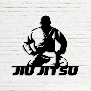 Personalized Brazilian Jiu Jitsu Metal Wall Art LED Light, Custom ...