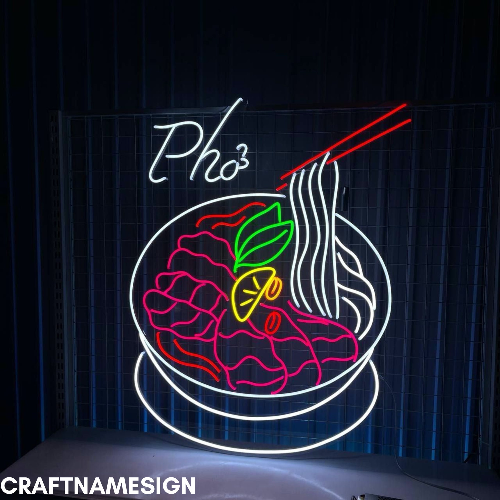Beef Phở Open Led Sign, Traditional Pho Neon Sign, Custom Neon Sign ...