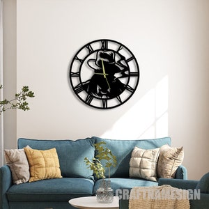Wall Clock Detective Metal Sign, Wall Clock Unique for Home Decor and ...