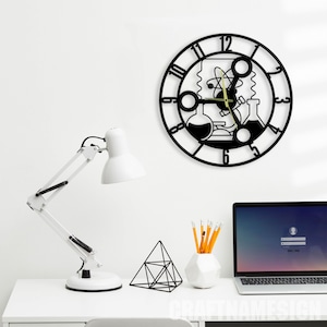 Design Scientist Metal Wall Clock, Wall Clock Unique for Home Decor and ...