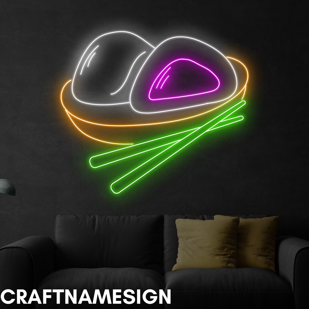 Mochi Neon Sign, Japanese Mochi Led Sign, Custom Neon Sign, Japanese ...