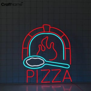 Pizza Baking Neon Sign, Pizza Fast Food Led Sign, Custom Neon Sign ...