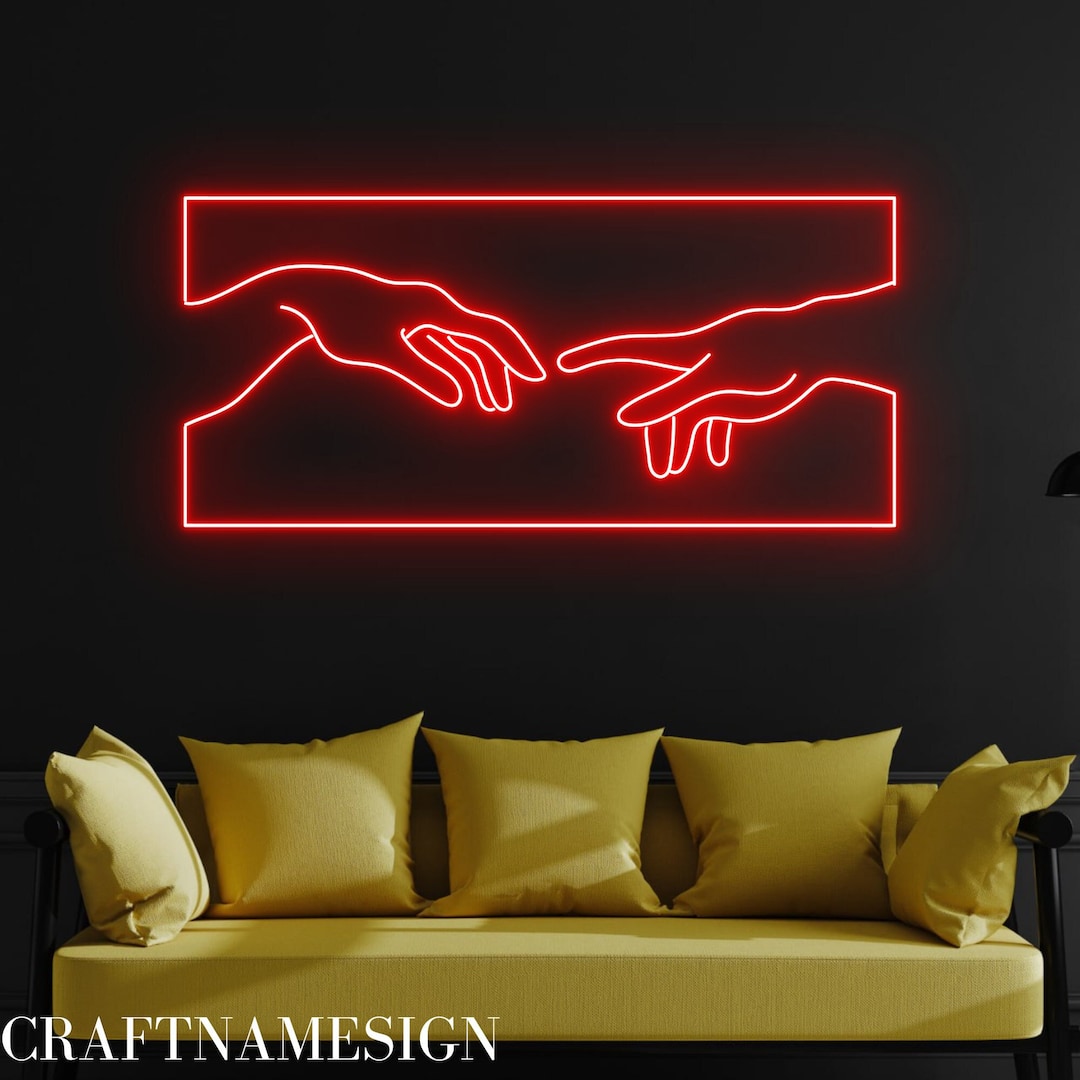 Hand of God Neon Sign, Hand of God Led Sign, Custom Neon Sign ...