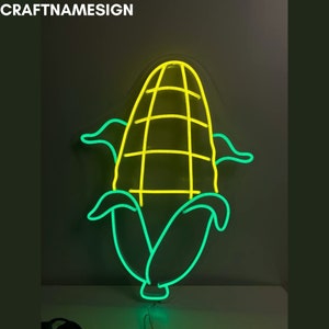 Corn Neon Led Sign for Vegetable Market Decor, Custom Neon Sign, Corn ...