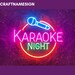 Karaoke Night Neon Sign, Karaoke Night Led Sign, Custom Neon Sign ...