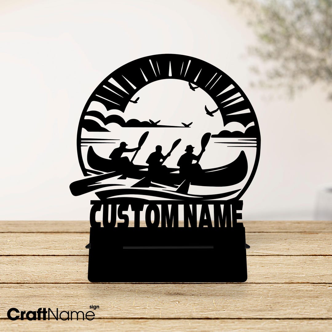 Custom Kayaking Metal Cell Phone Stand, Phone and Tablet Desk Holder ...