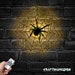 Custom Spider Web Metal Wall Art Led Light, Spider Web Sign, Halloween ...