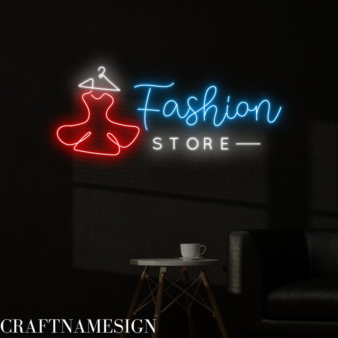 Fashion Store Neon Sign, Clothing Boutique Led Sign, Custom Neon Sign ...