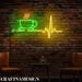 Coffee Heartbeat Neon Sign for Modern Coffee Shop Decor, Custom Neon ...
