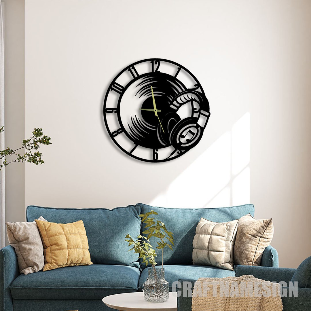 DJ Wall Clock, Wall Clock Unique for Home Decor and Wall Arts ...