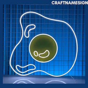 Fried Egg Led Sign, Funny Egg Neon Sign, Custom Neon Sign, Gift for ...