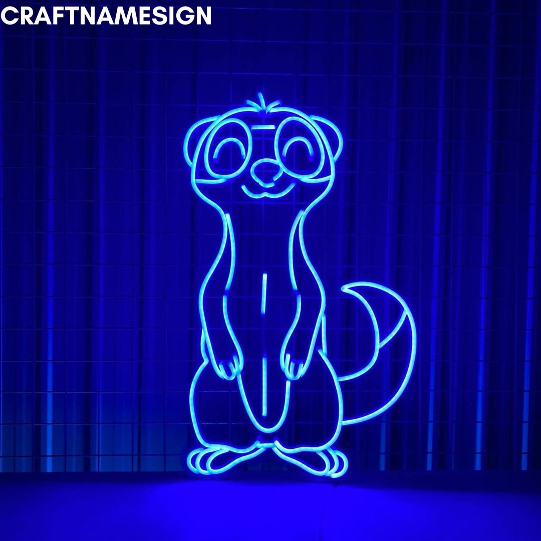 Meerkat Neon Signs, Cute Meerkat Led Light up Bedroom Decor, Custom ...