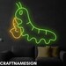 Worm Blows Trumpet Neon Sign, Worm Trumpet Led Sign, Custom Neon Sign ...