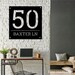 House Number Metal Wall Art LED Light - Personalized Address Led Sign ...