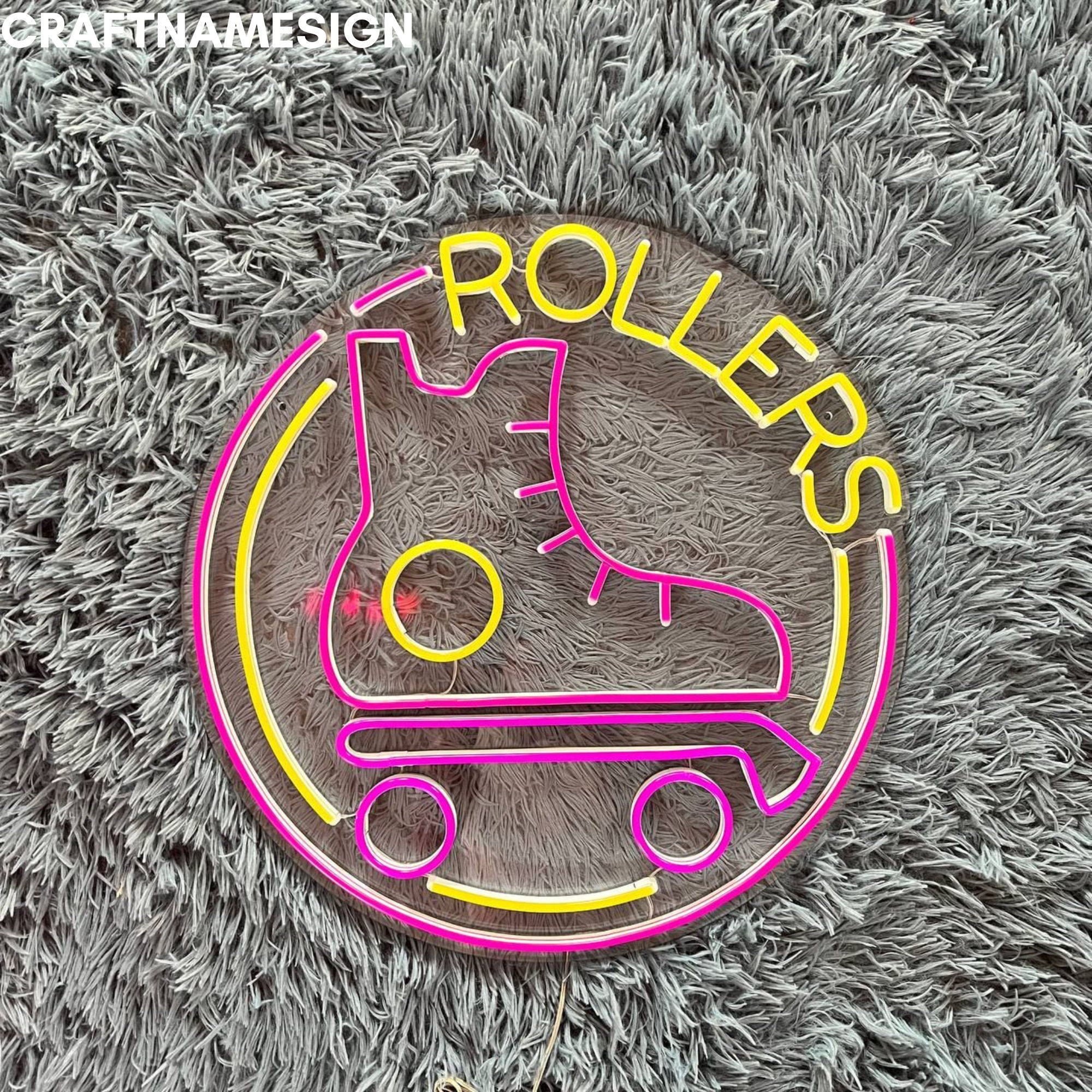 Rollers Led Sign, Roller Skates Shop Neon Sign, Custom Neon Sign ...
